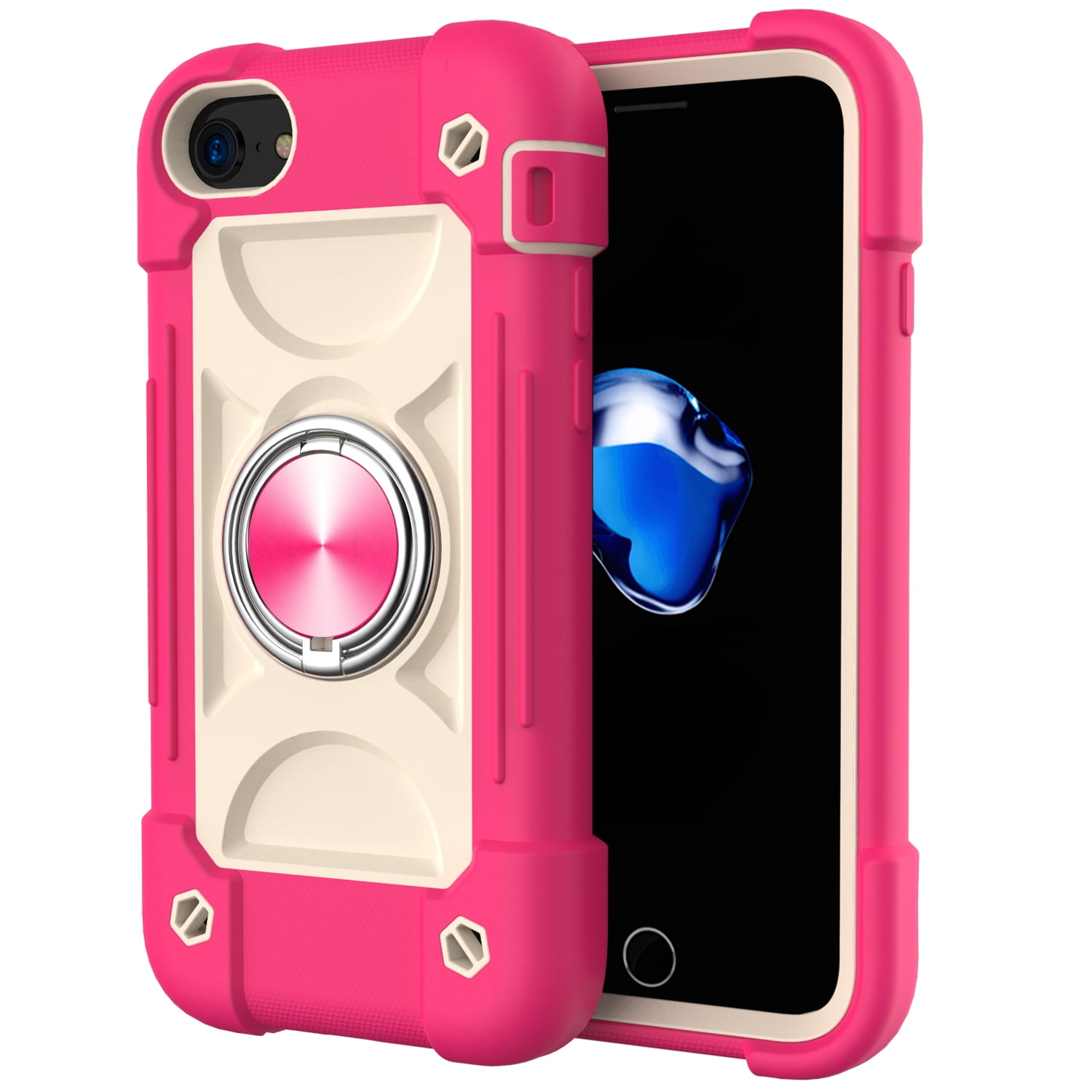 Compatible with iPhone 7 / 8 / SE 2020 / SE 2022 Case with 360°Rotate ...