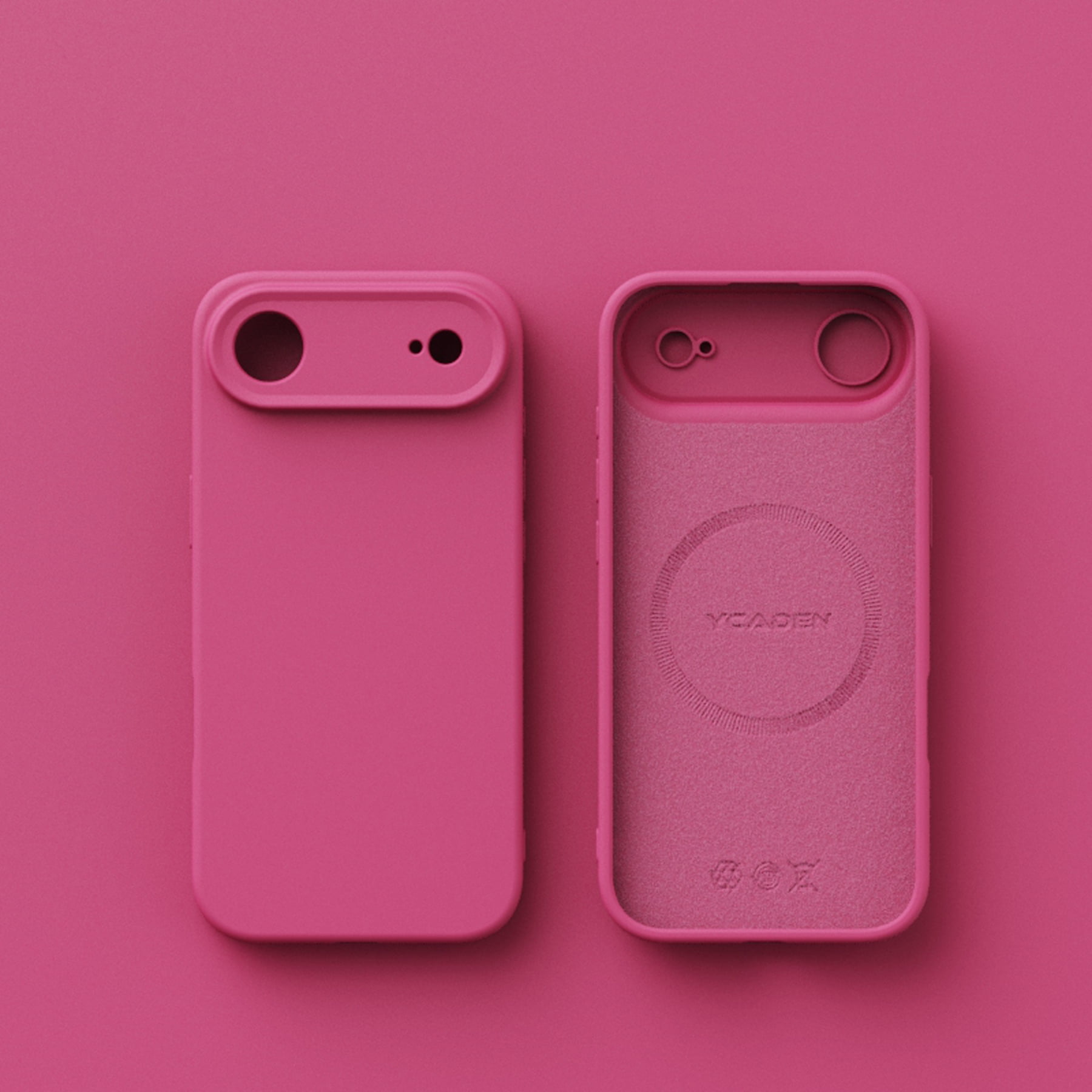 Compatible with iPhone Air Case, Silky Touch Premium Soft Silicone Rubber Anti-Fingerprint ...