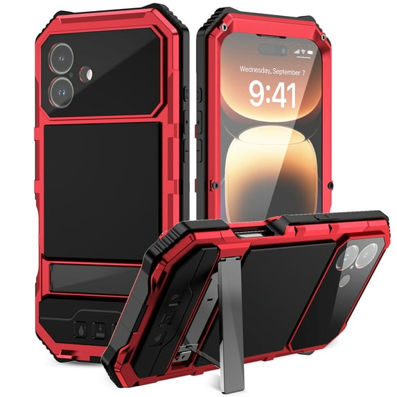 Compatible with iPhone Air Metal Case with Screen Protector Camera ...