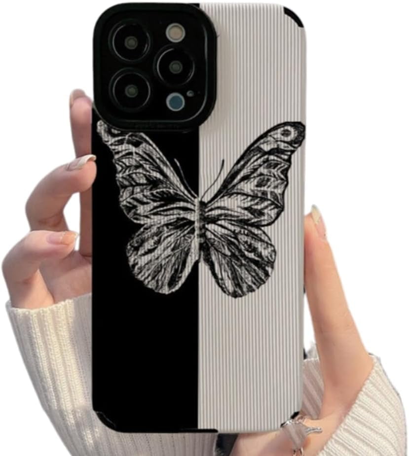 Compatible with iPhone Case,Classic Splice Butterfly Design[Compatible ...