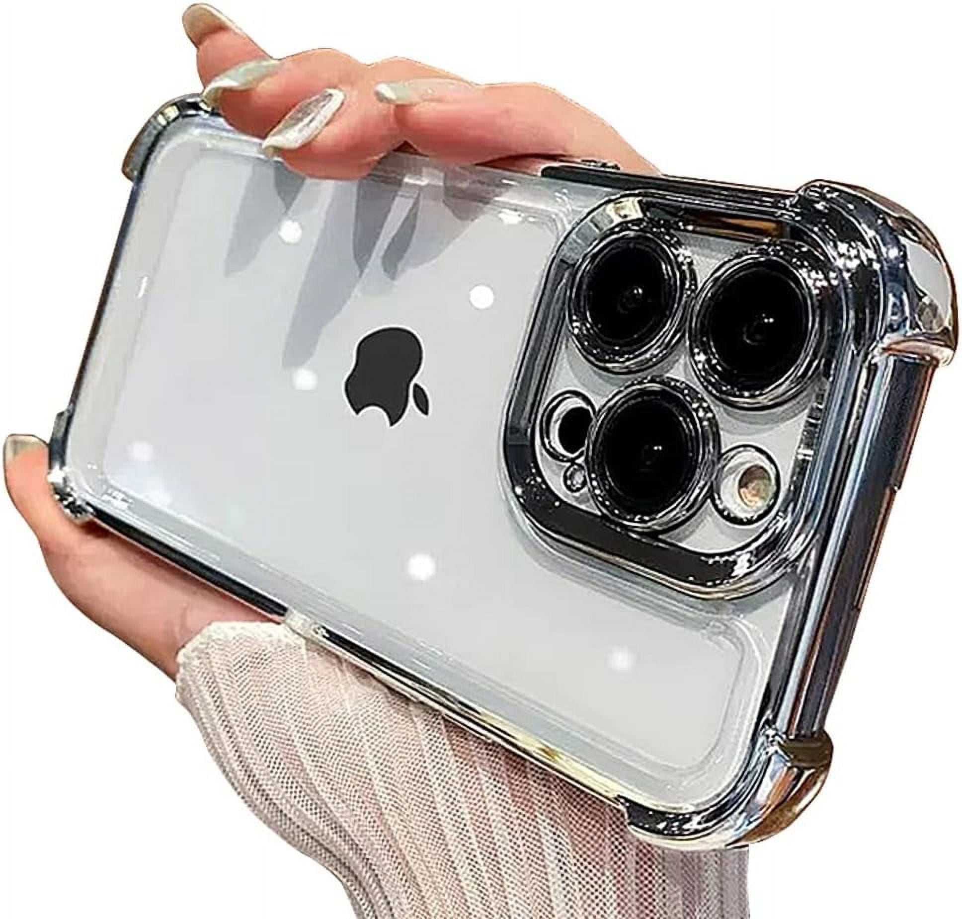 Compatible with iPhone Case,Crystal Electroplated Bumper Corner ...