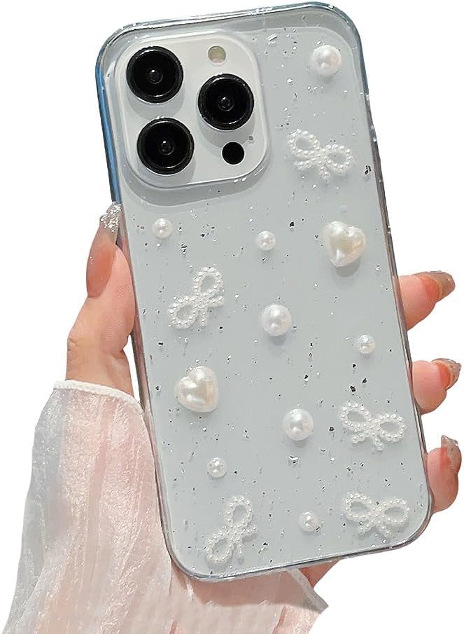 Compatible with iPhone Case,Cute Glitter Love Heart Sequins Liquid Sand ...