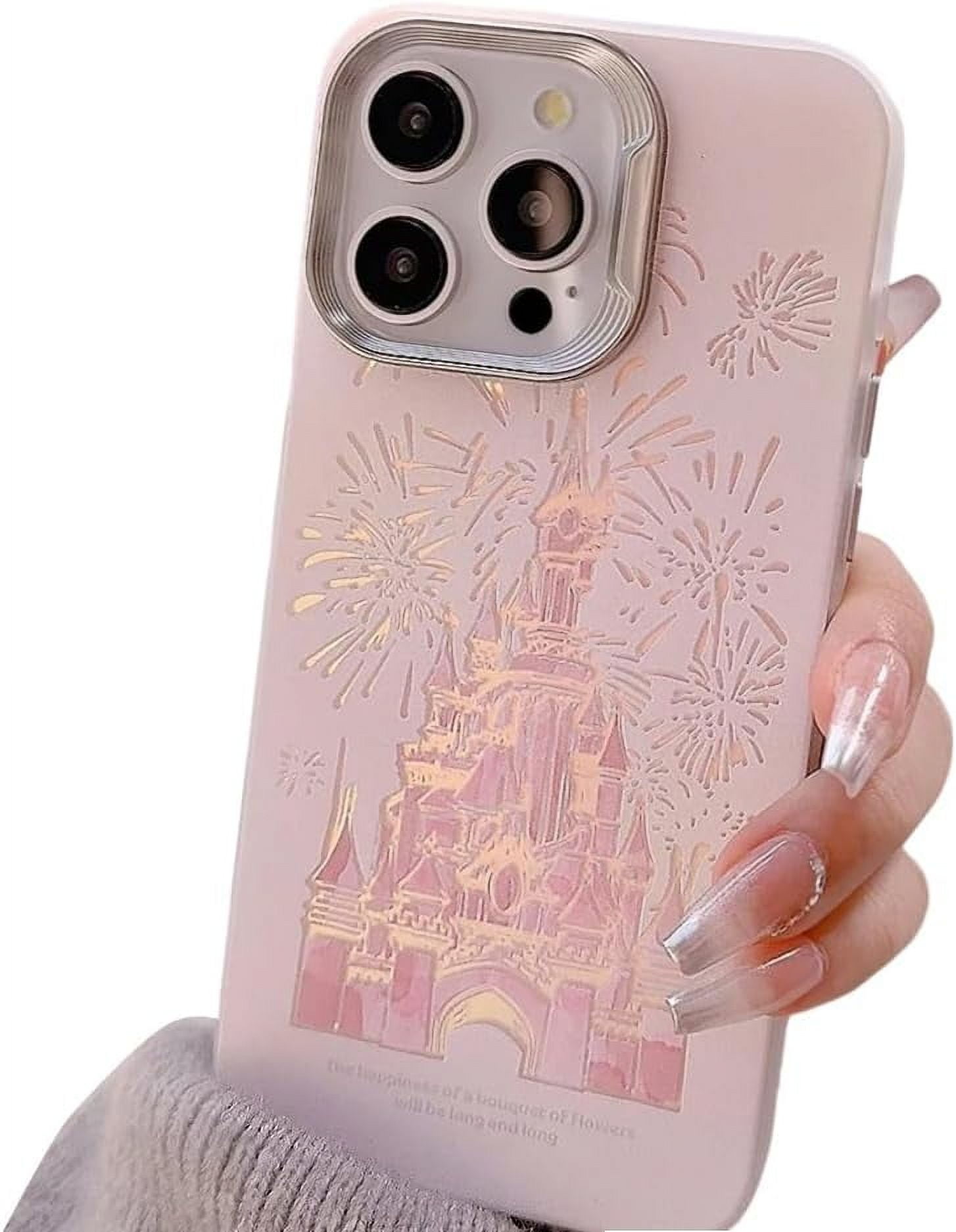 Compatible with iPhone Case,Cute Laser Glitter Bling Sparkly Castle ...