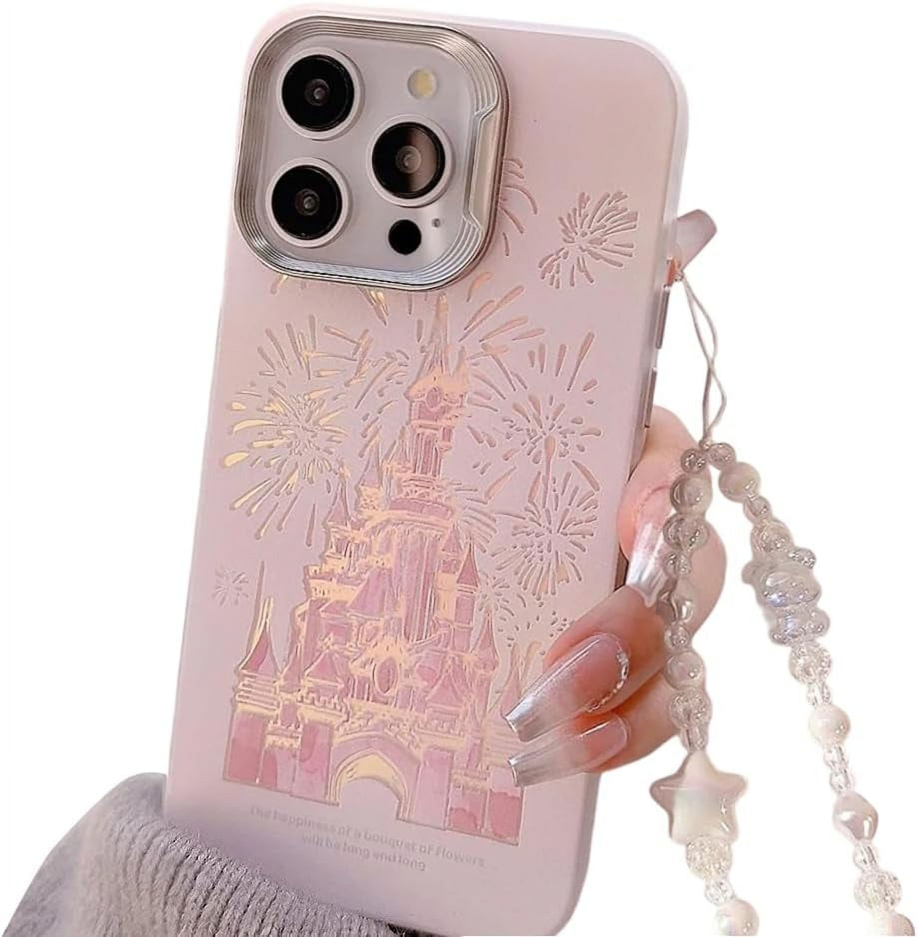 Compatible with iPhone Case,Cute Laser Glitter Bling Sparkly Castle ...