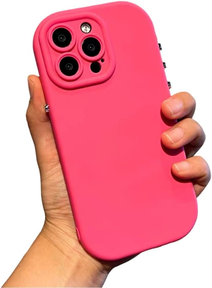 Compatible with iPhone Case,Cute Oval Bumper Electroplating Button ...