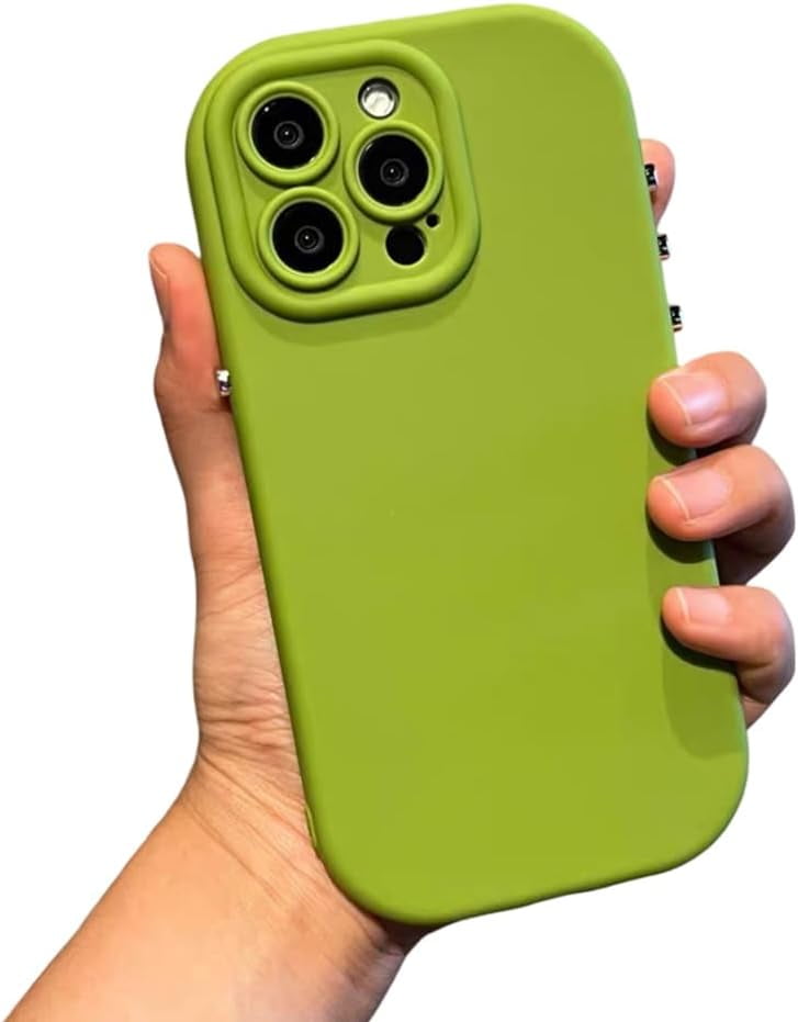 Compatible with iPhone Case,Cute Oval Bumper Electroplating Button ...