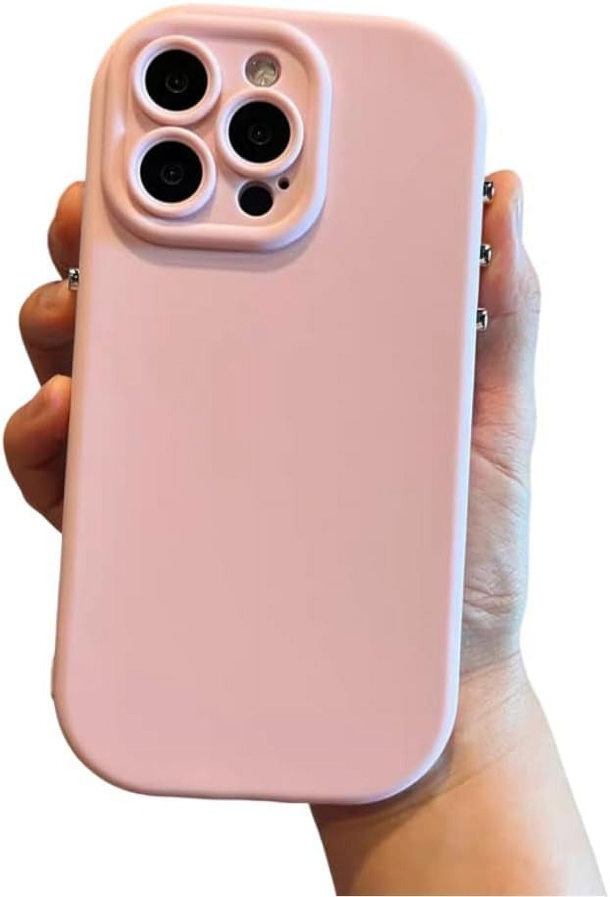 Compatible with iPhone Case,Cute Oval Bumper Electroplating Button ...