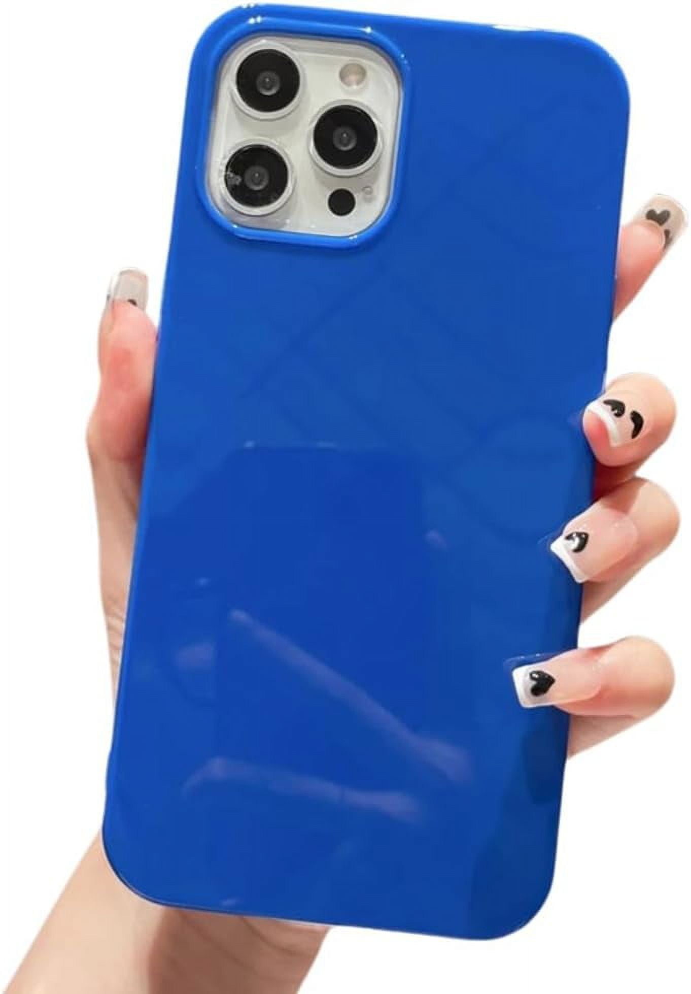 Compatible with iPhone Case,Glossy Solid Color TPU Full Body Protection ...