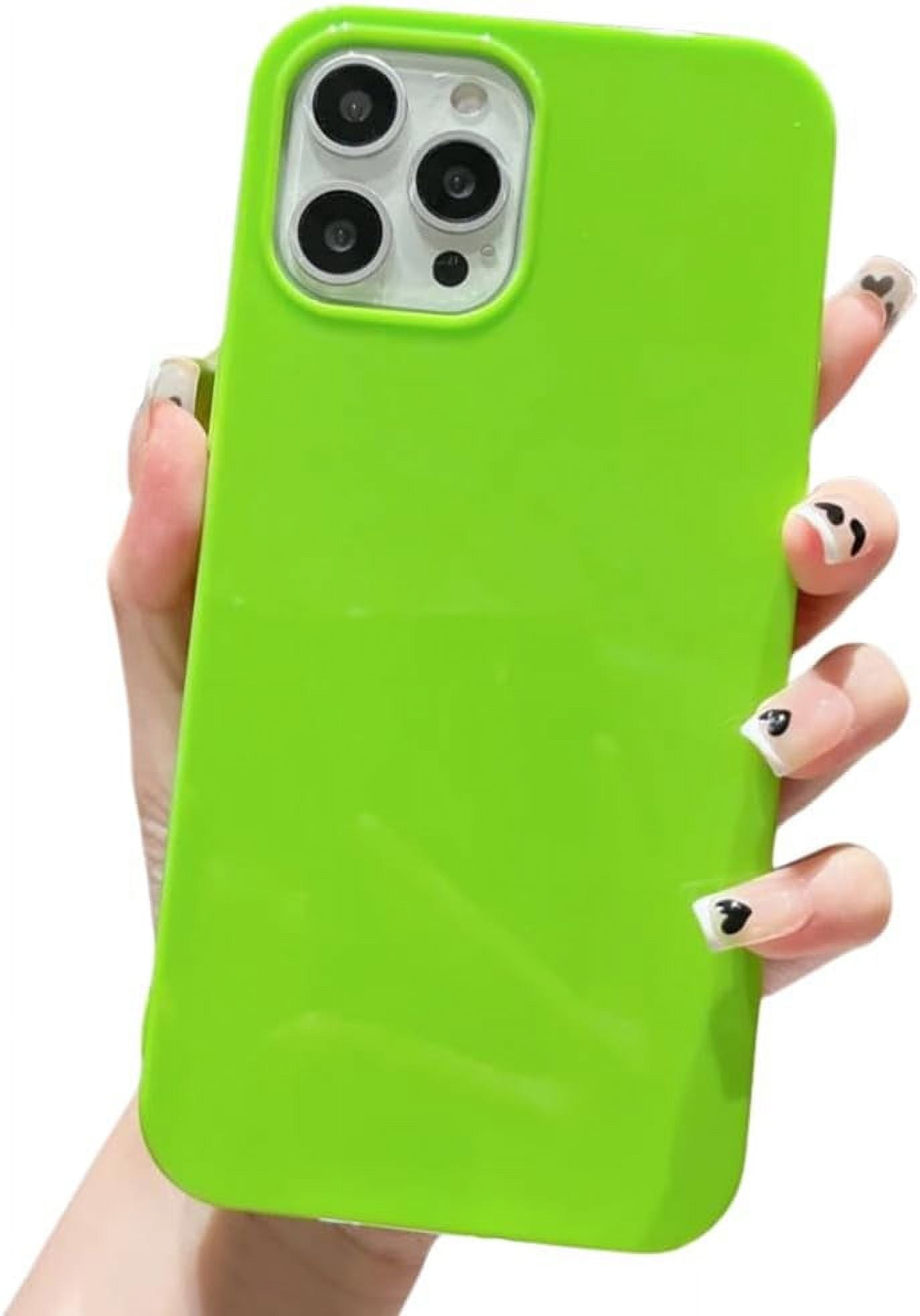 Compatible with iPhone Case,Glossy Solid Color TPU Full Body Protection ...