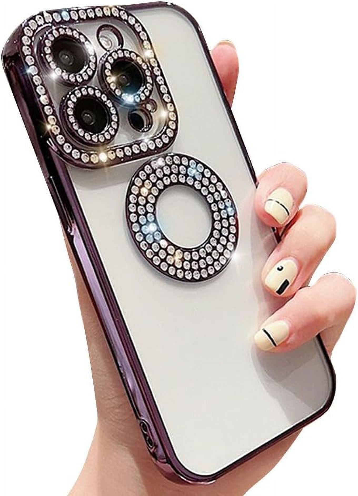 Compatible with iPhone Case,Luxury Glitter Bling Sparkly Diamond ...