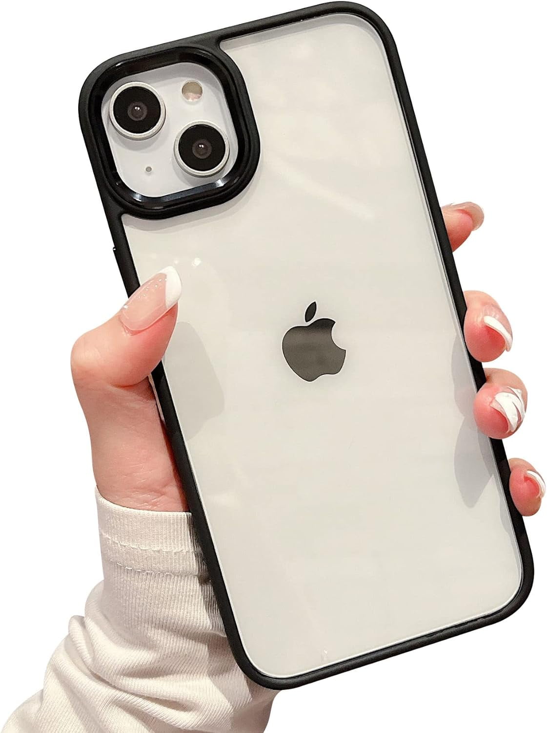 Compatible with iPhone Case,Luxury Solid Color Edge Frame Border ...