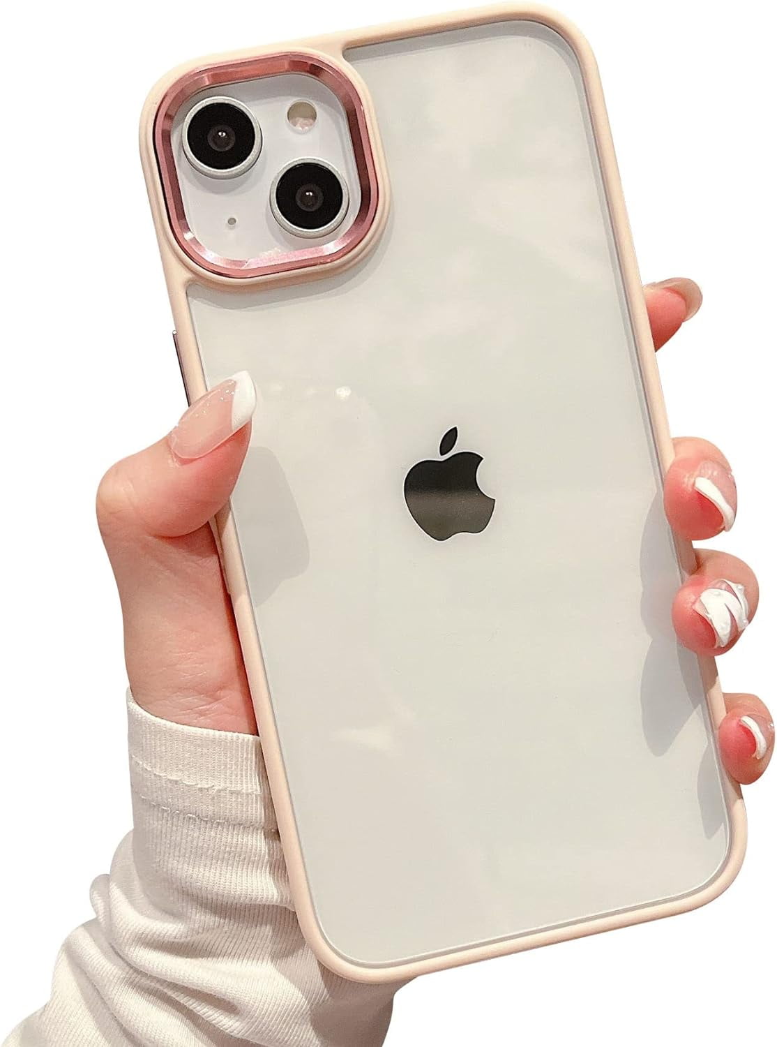 Compatible with iPhone Case,Luxury Solid Color Edge Frame Border ...