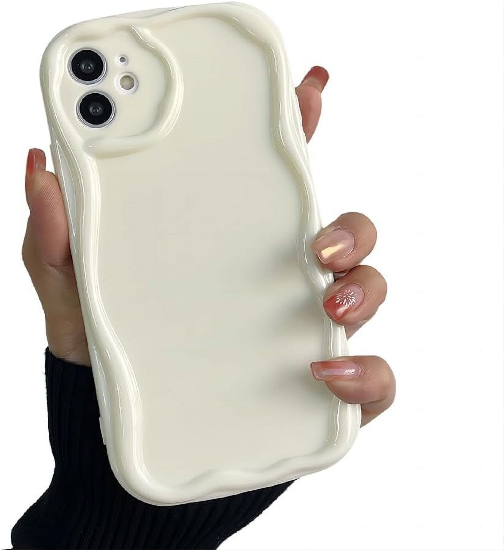 Compatible with iPhone Case,Soft TPU Curly Wave Shape Design,Sleek ...