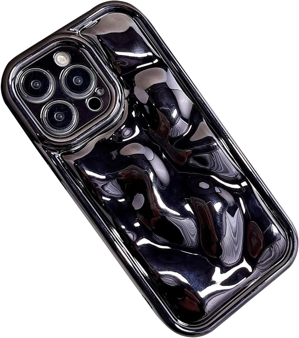 Compatible with iPhone Case for Women/Girls, Cute Electroplated 3D ...