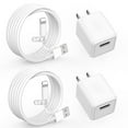 Compatible for iPhone Charger, 2Pack 6FT Light-ning Cable Cord Fast ...