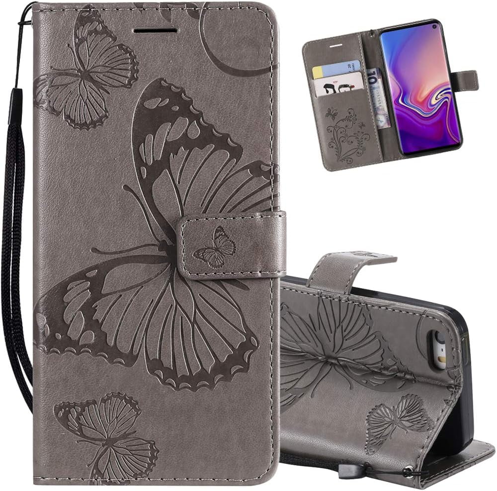 Compatible with iPhone SE 2020 Case Shockproof PU Leather Retro ...