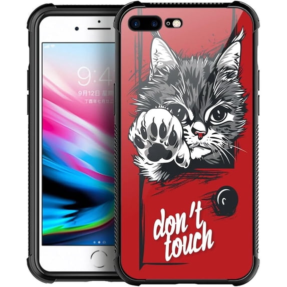 Compatible with iPhone SE 2022 Case,Don't Touch Cat Girl Boy Men Woman Pattern Desgin for SE ...