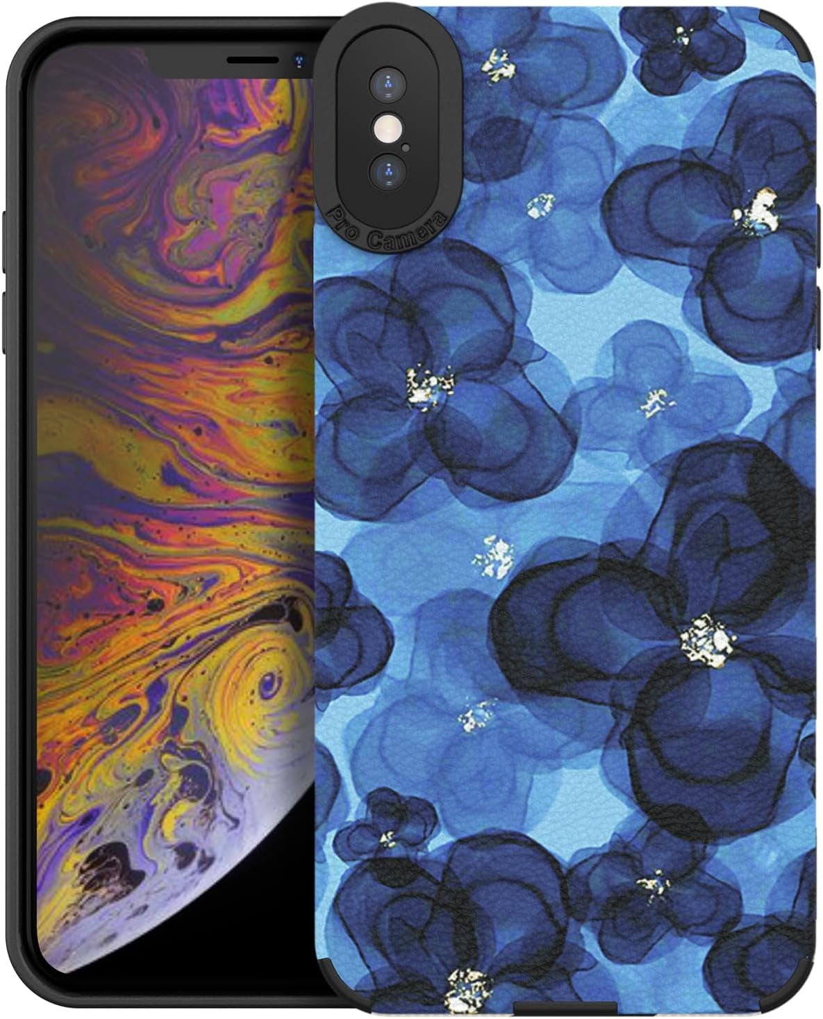 Compatible with iPhone X/XS Cute Wave Pattern Case for Women Girls,Soft ...