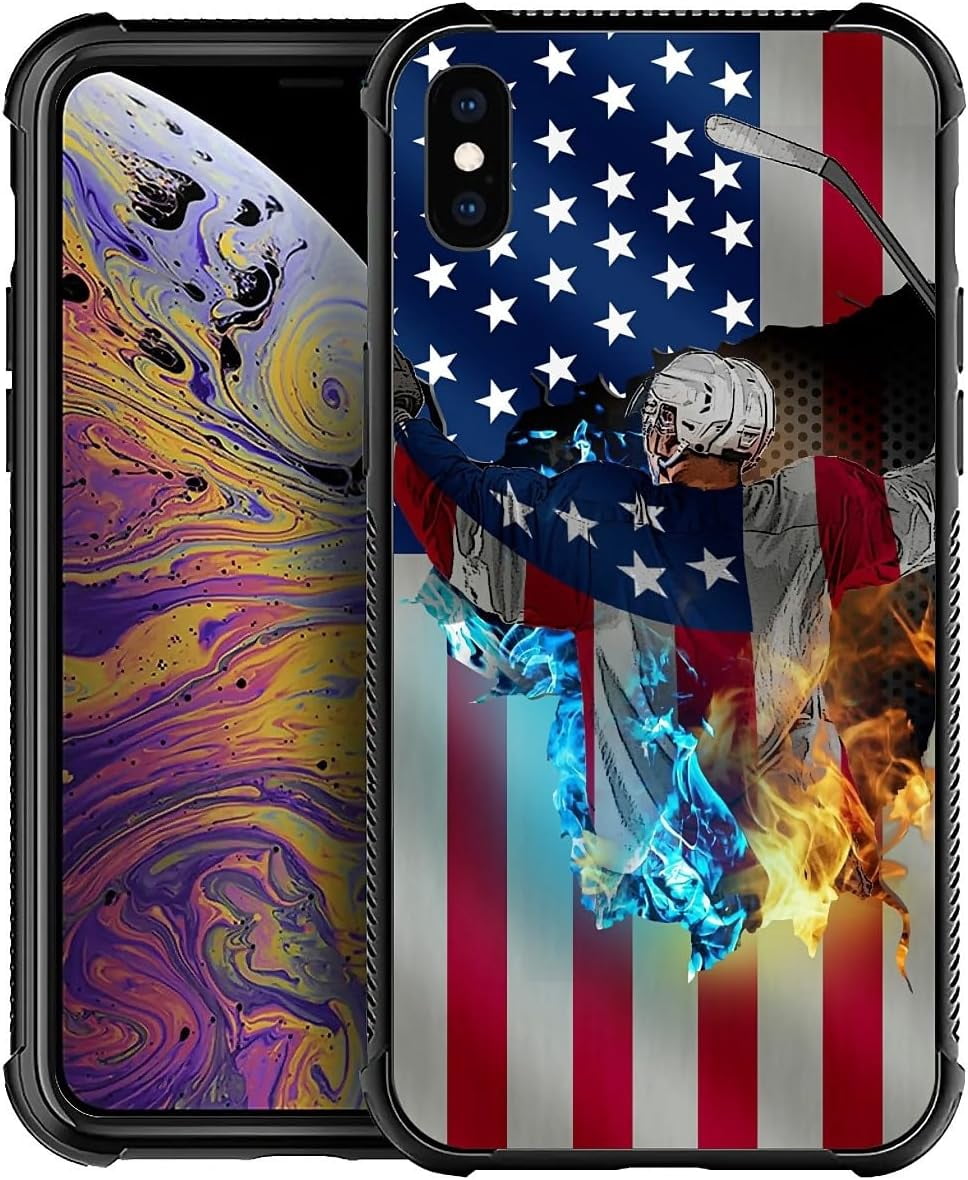 Compatible with iPhone X/Xs Case，Design Pattern Back Bumper Anti ...