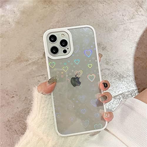 Compatible with iPhone XR Case Glitter Gradient Laser Love Heart ...