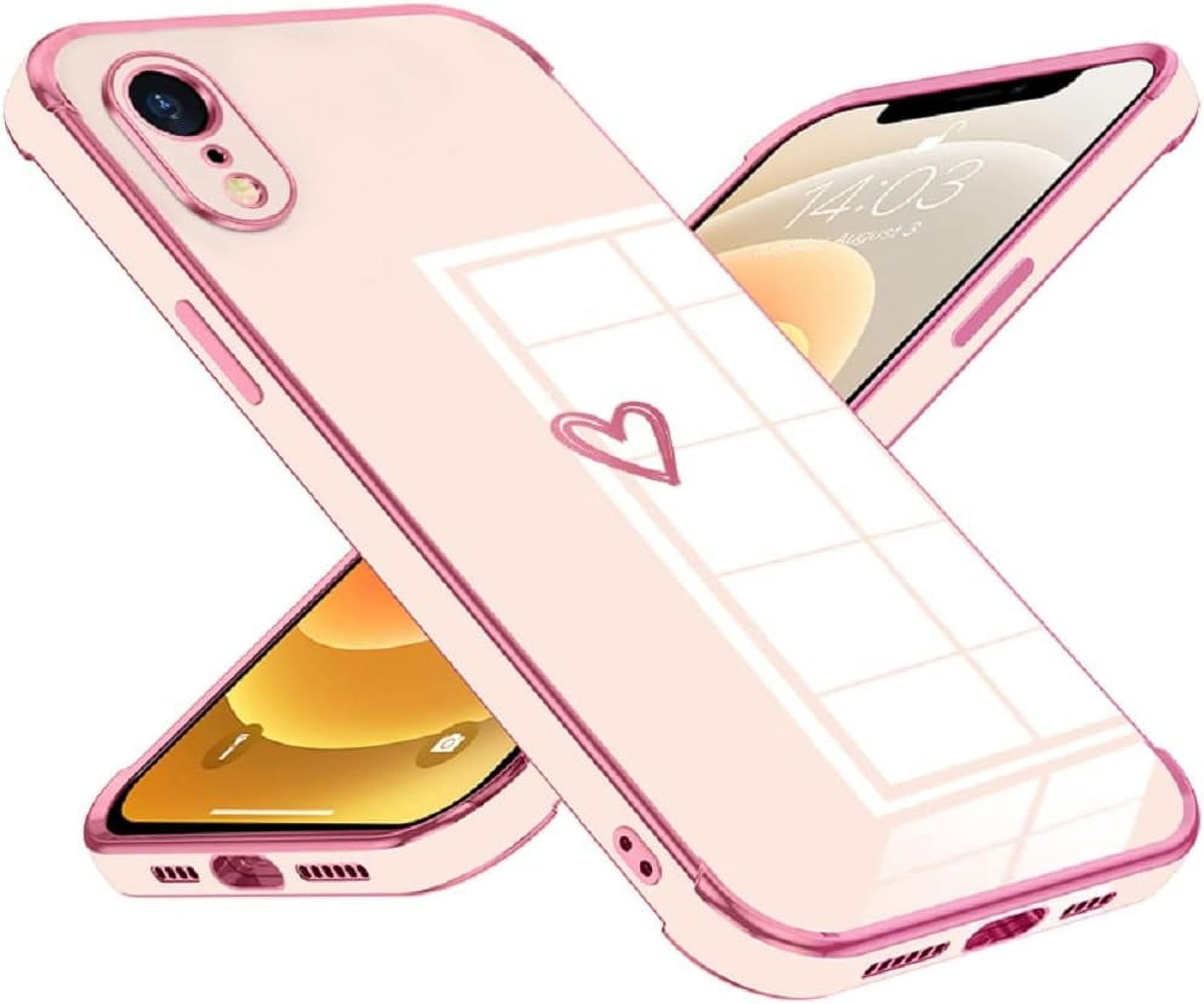 Compatible with iPhone XR Case for Women Girls, Cute Love Heart Pattern ...