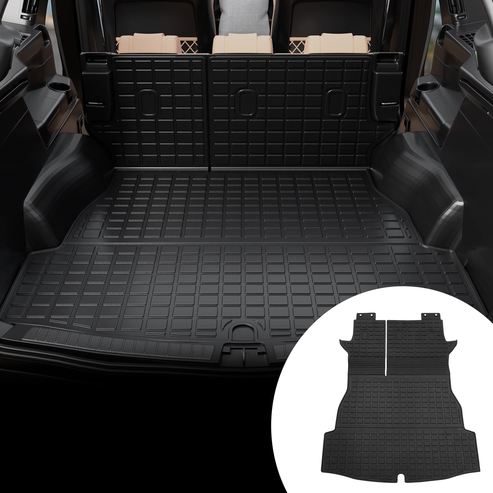 Compatible with 2019-2025 Toyota Rav4 Trunk Mat TPE All Weather Cargo ...