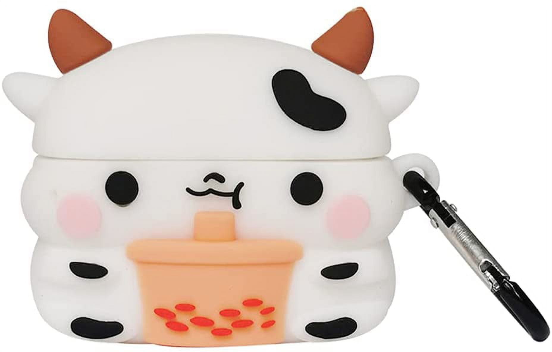 Compatible with AirPods 3 Case Boba Milk Tea Cow, Protective Silicone ...