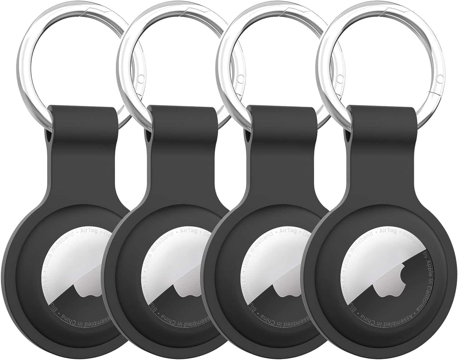 Compatible with AirTag Case Keychain Air Tag Holder Silicone AirTags ...