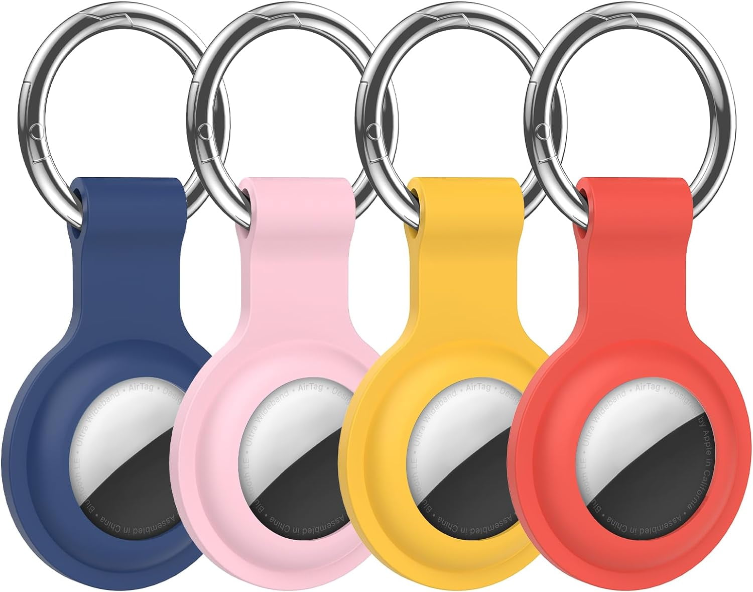 Compatible with AirTag Case Keychain Air Tag Holder Silicone AirTags ...