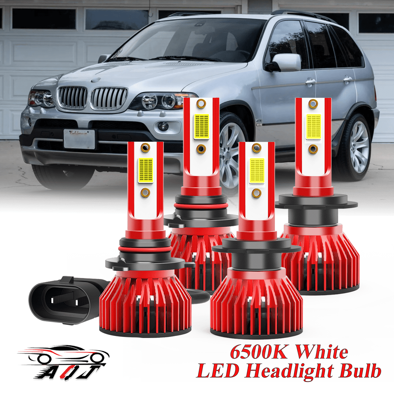 Compatible with BMW X5 2000-2004 High Low Beam Lamp Set 4 Pack - 30 ...