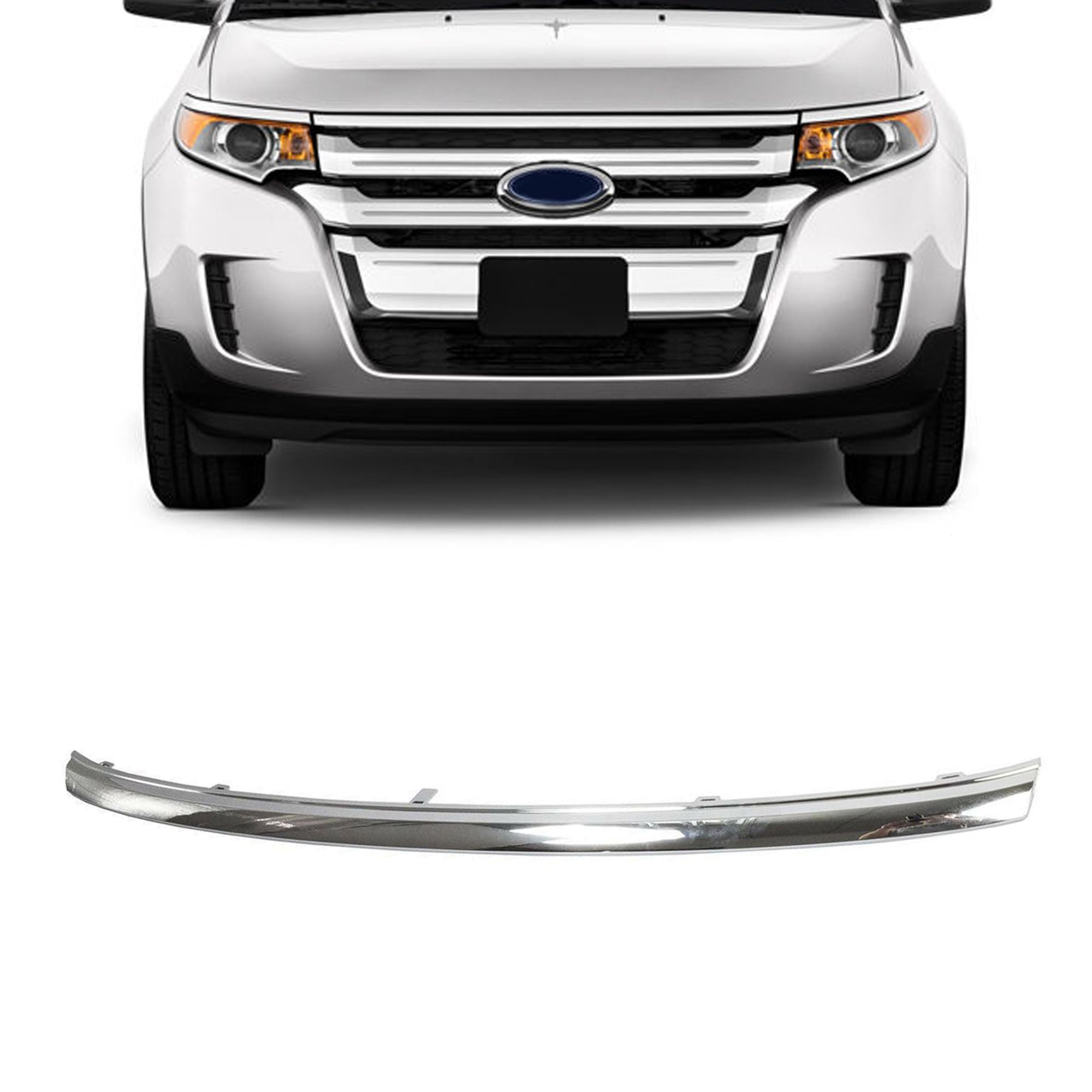 Mid Valley-Walmart, Chrome Upper Grill Molding, BT4Z8200A Fit for 2011 ...
