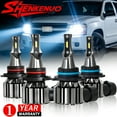 Compatible with Chevy Colorado 2004-2008 LED Headlight Bulbs High/Low ...