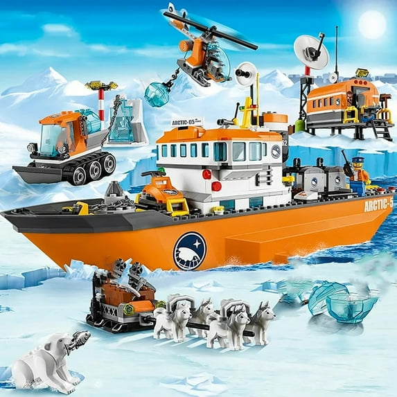 Compatible with City series building blocks Arctic mobile exploration ...