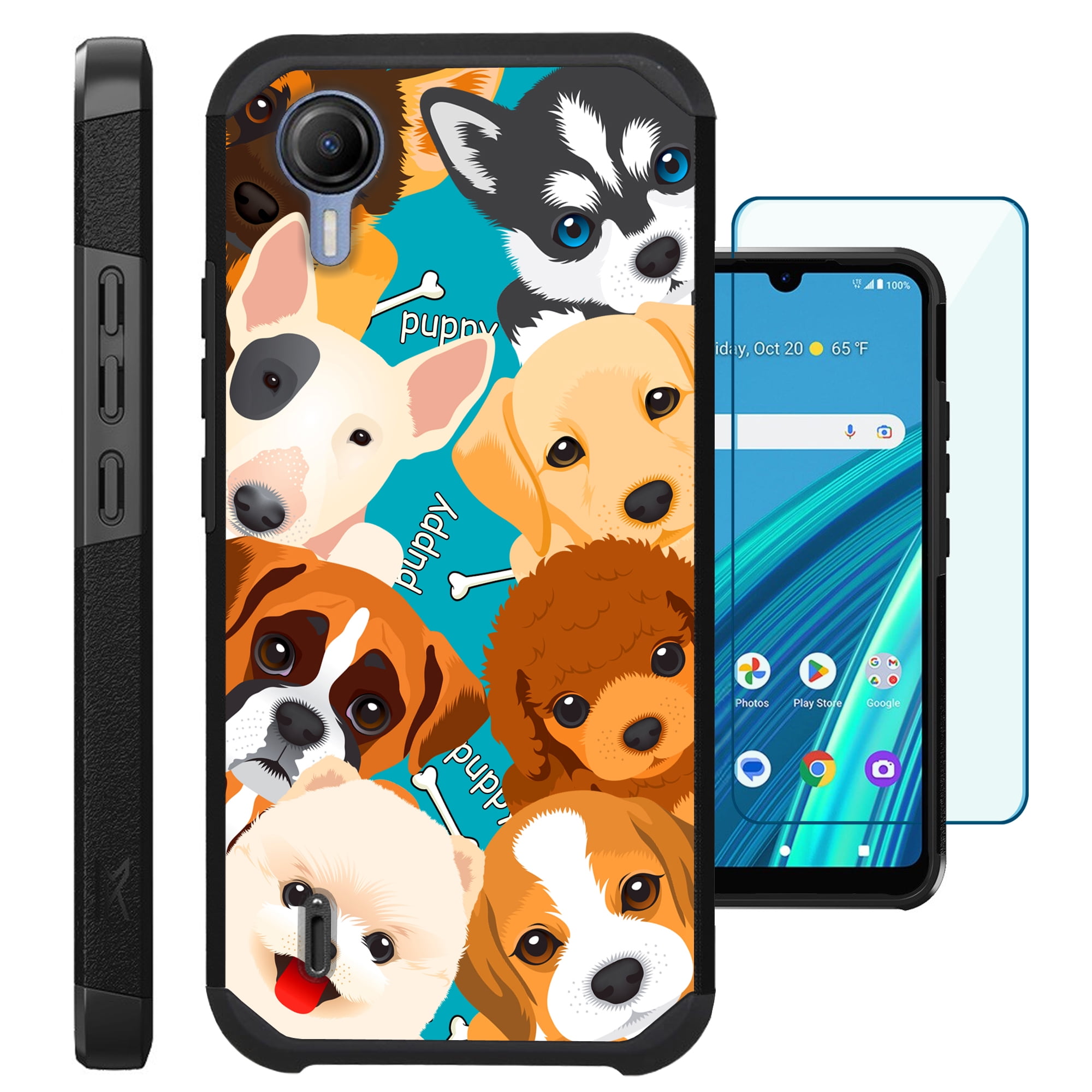 Compatible with Cricket Debut S2 | AT&T Calypso 4; Hybrid Fusion Guard ...