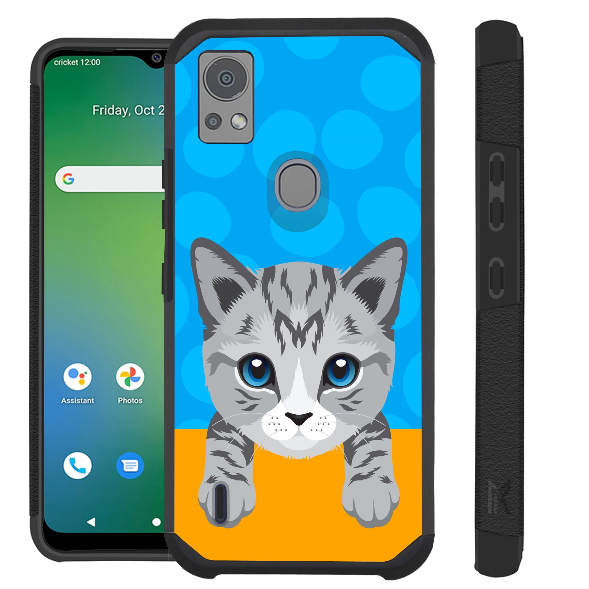 Compatible with Cricket Icon 5; Hybrid Fusion Guard Phone Case Cover ...