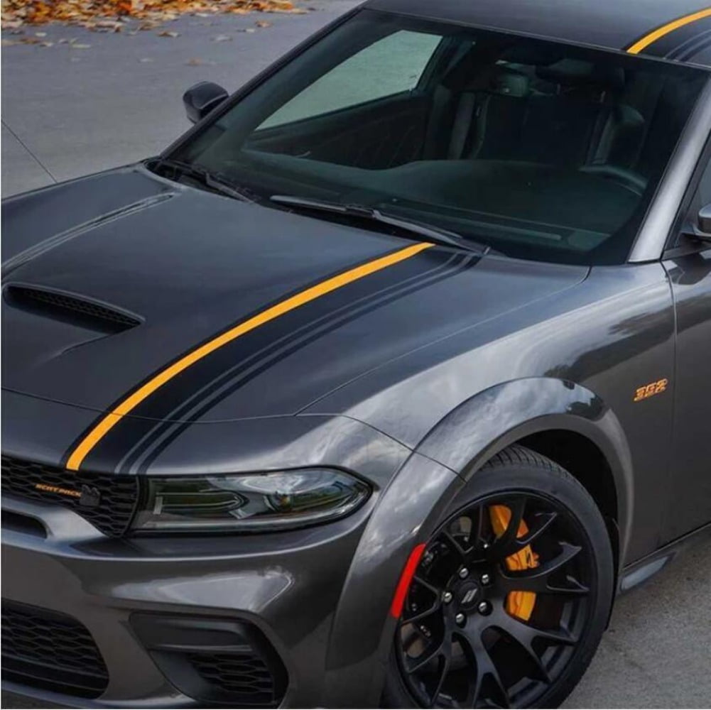 Compatible with DODGE Challenger Charger Hood Rear Racing Stripes Car ...