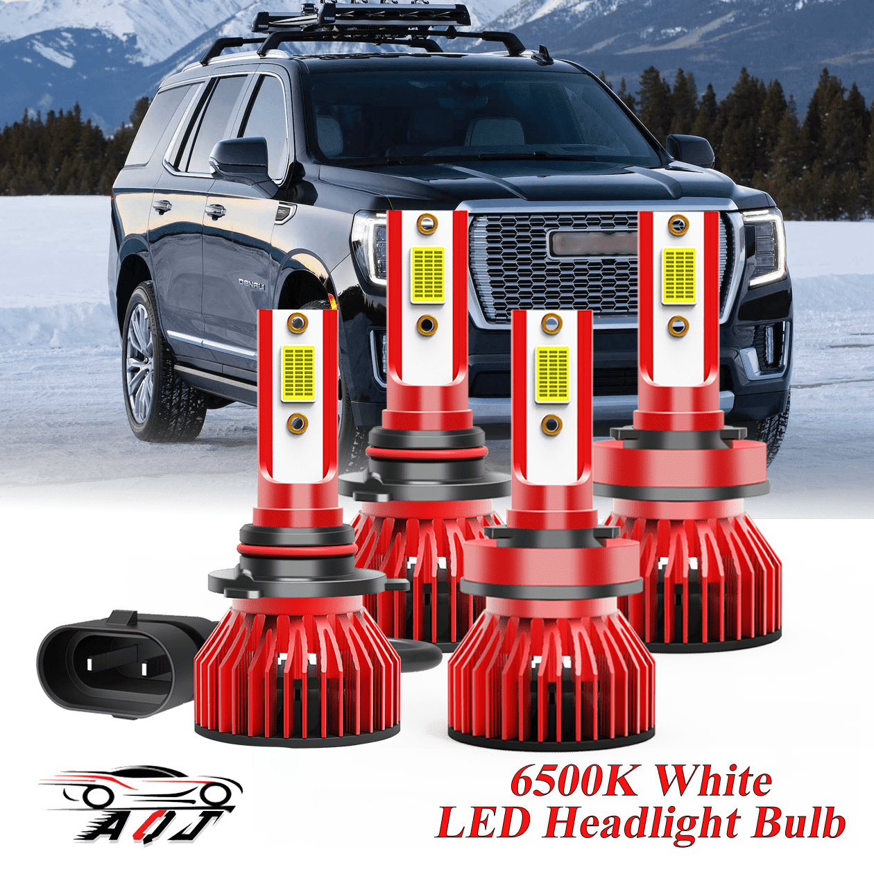 Compatible with GMC Yukon 2017-2020 High Low Beam Lamp Set 4 Pack - 30 ...