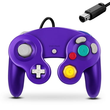 RetroFam Gamecube Controller, Silver, Ergonomic Design, Analog Sticks ...