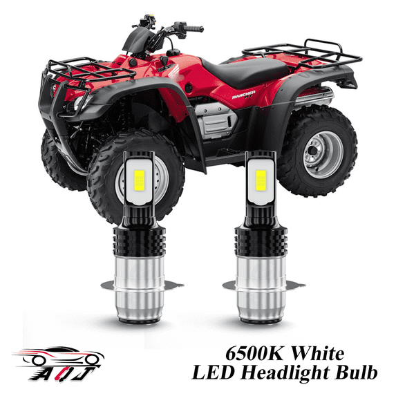 Compatible with Honda TRX400 Rancher 400 2004–2008, 2-Pack H6 H6M Led ...