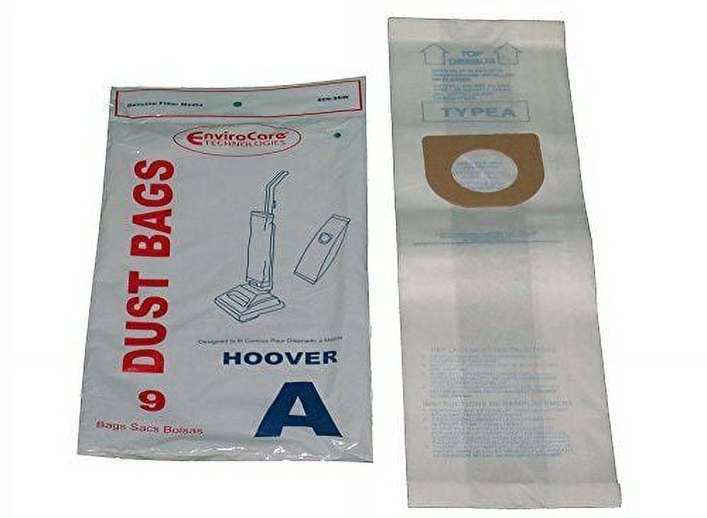 Compatible with Hoover Type A Upright Vacuums Envirocare Paper Bags 9 ...