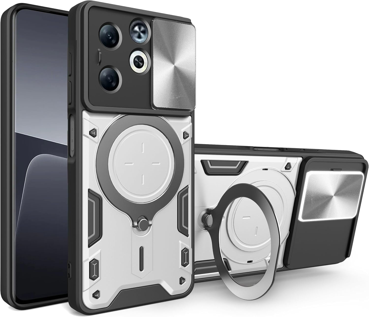 Compatible with Infinix Smart 8 Plus Case,with Slide Camera Lens Cover ...