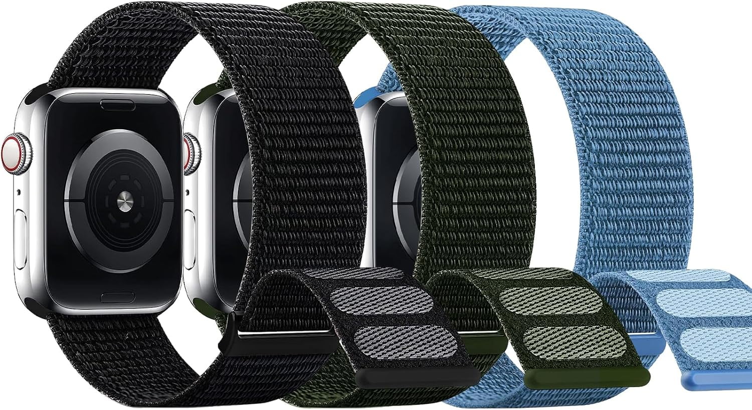 Compatible with Kids Apple Watch Bands, Nylon Hook and Loop for K12 Boy ...