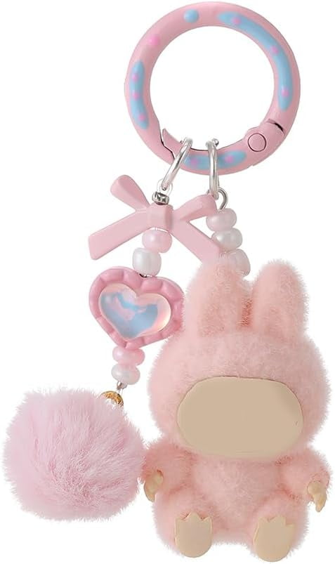 Compatible with LA Buu Monster Doll Keychain, Soft Stuffed Animal ...
