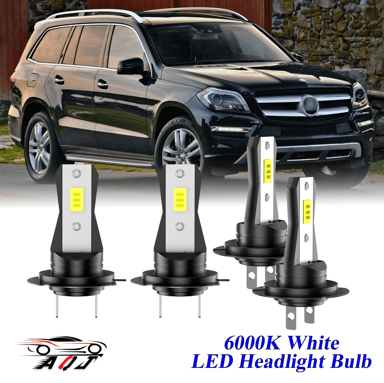 Compatible with Mercedes-Benz GL550 2008-2016 LED Headlight KIT High ...