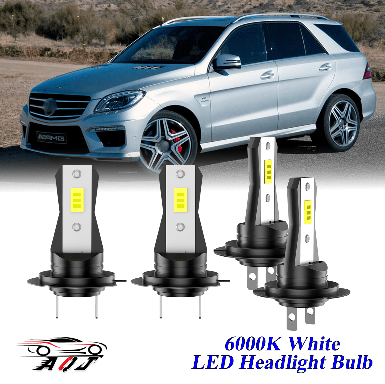 Compatible with Mercedes-Benz ML63 AMG 2007-2015 LED Headlight KIT High ...