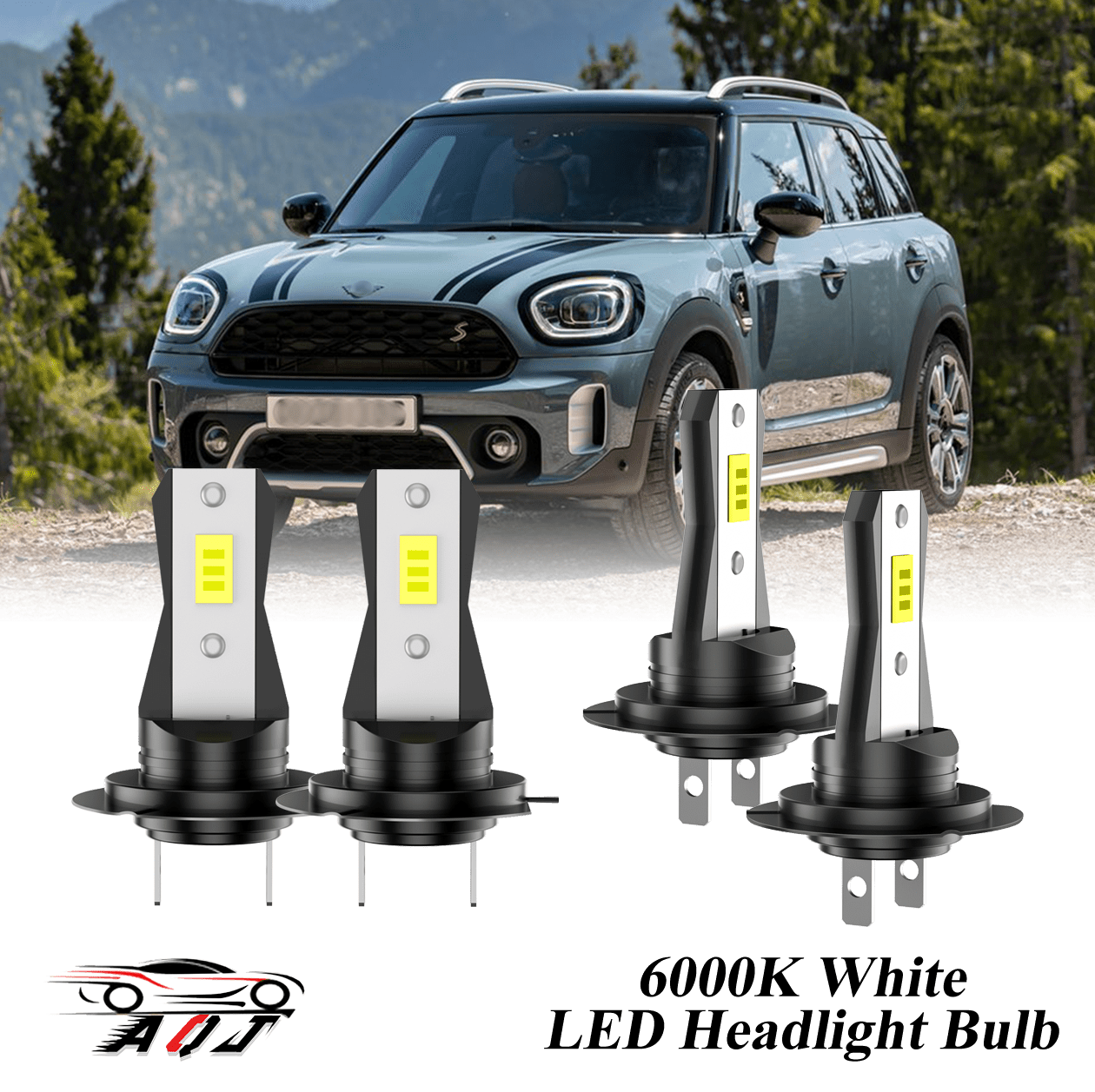Compatible with Mini Cooper Countryman 2017-2021 LED Headlight KIT High ...