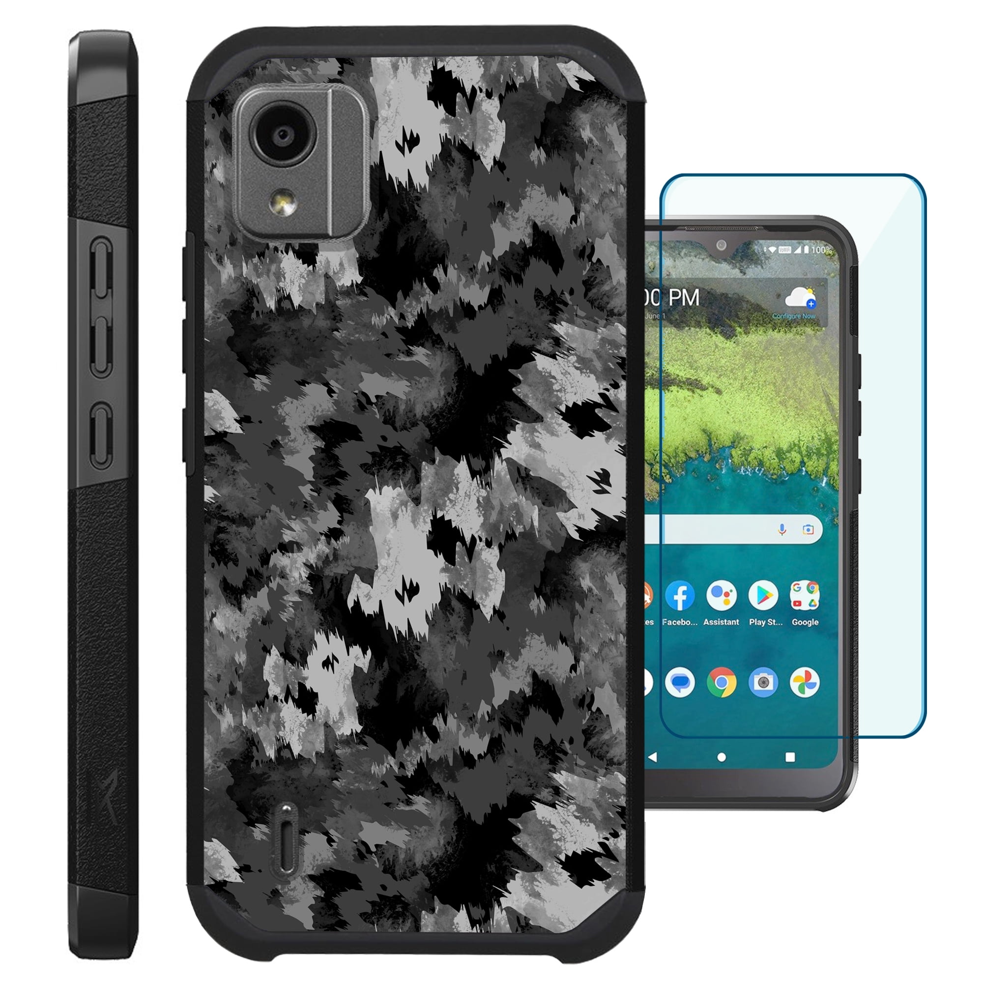 Compatible with Nokia C110; Hybrid Fusion Guard Phone Case Cover ...