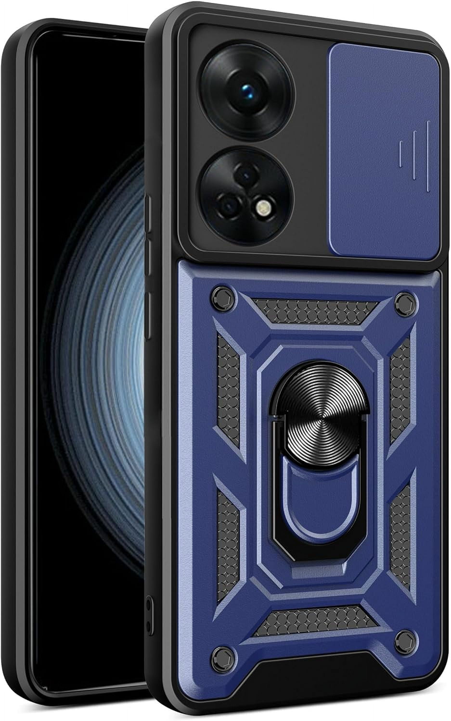 Compatible with Oppo A98 5G Bracket Shell,with Slide Camera Lens Cover ...