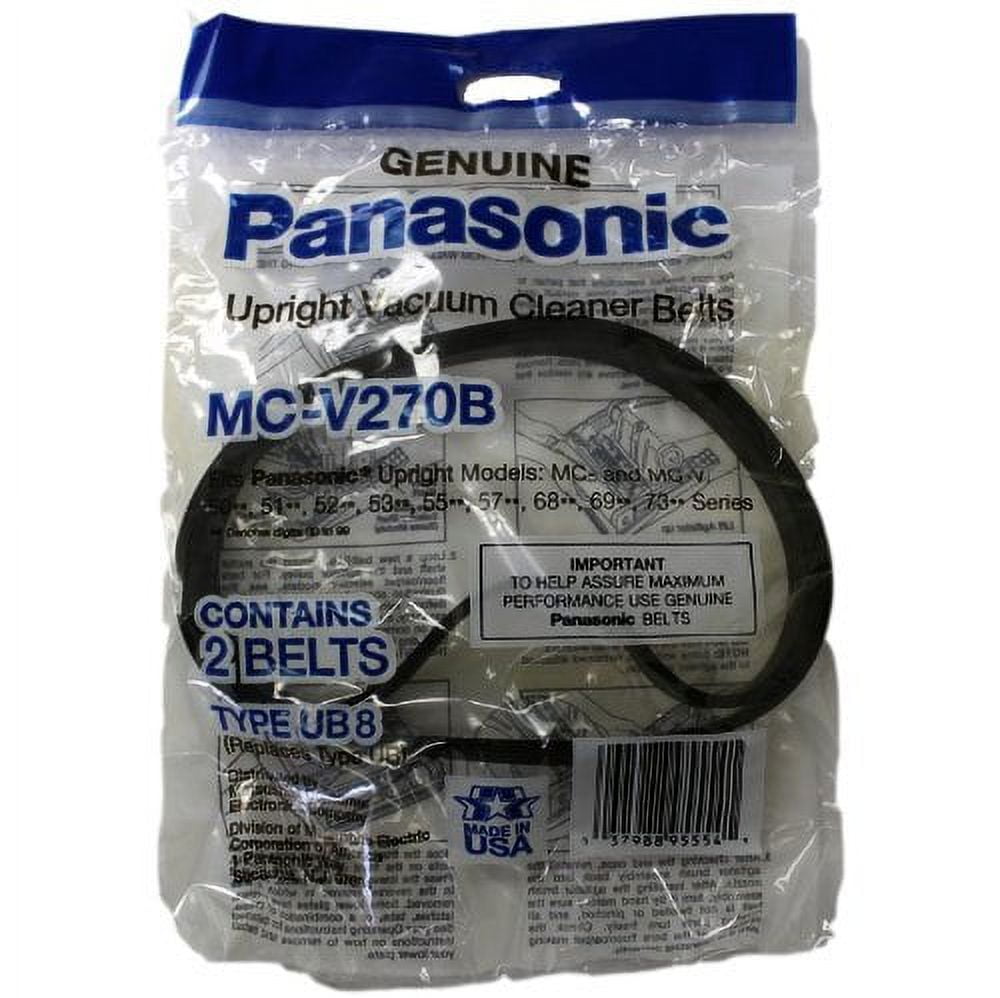 Compatible with Panasonic BELT, FLAT TYPE UB8 7300 SERIES UPRIGHTS 2PK ...