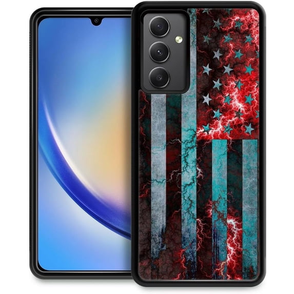 Compatible with Samsung Galaxy A35 5G Case,USA Flag Galaxy A35 5G Case ...